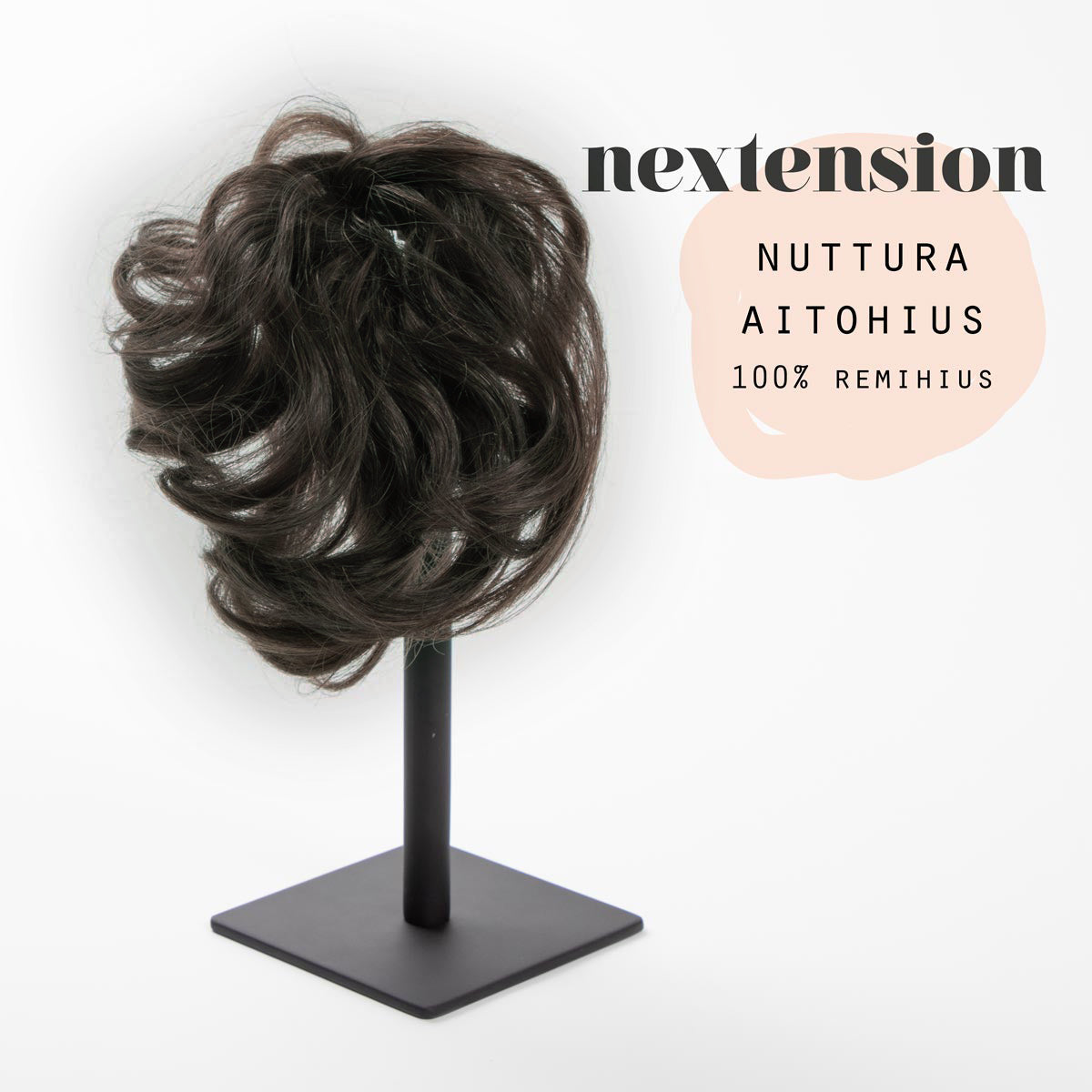 Hiuslisäke nuttura (aitohius) väri #6A tuhkainen ruskea - Hiusextra